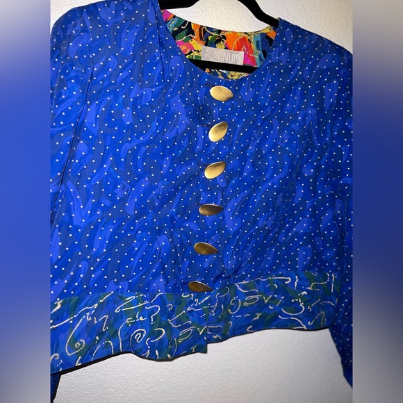 Platinum | Jackets & Coats | Rare Find Vintage Platinum Rayon Cropped ...